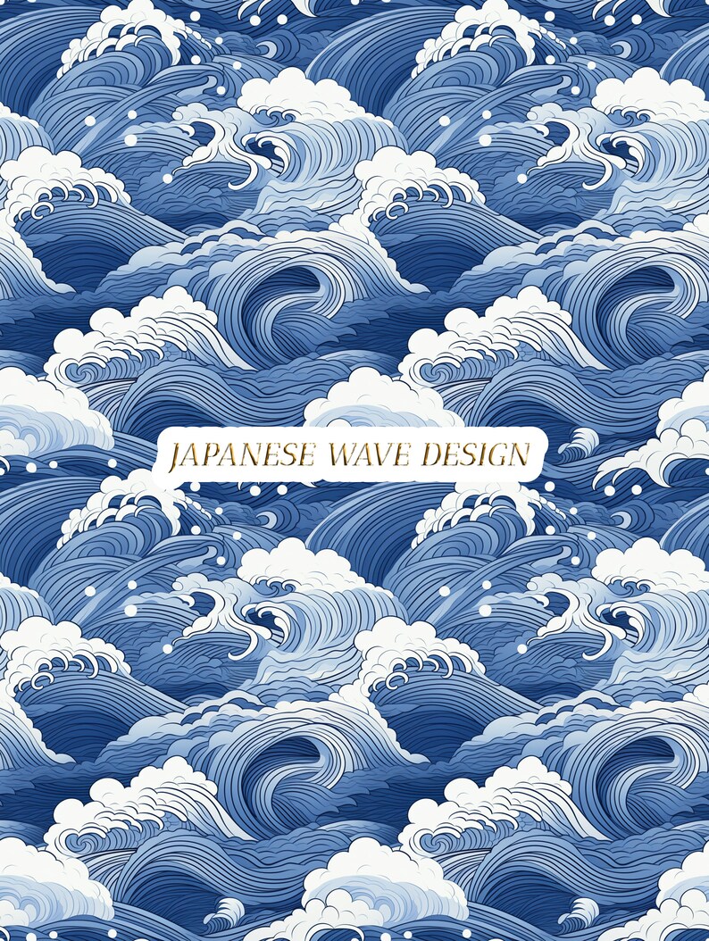 Japanese Wave Art | Wave Pattern | Ocean Wave Design | Japanese ...