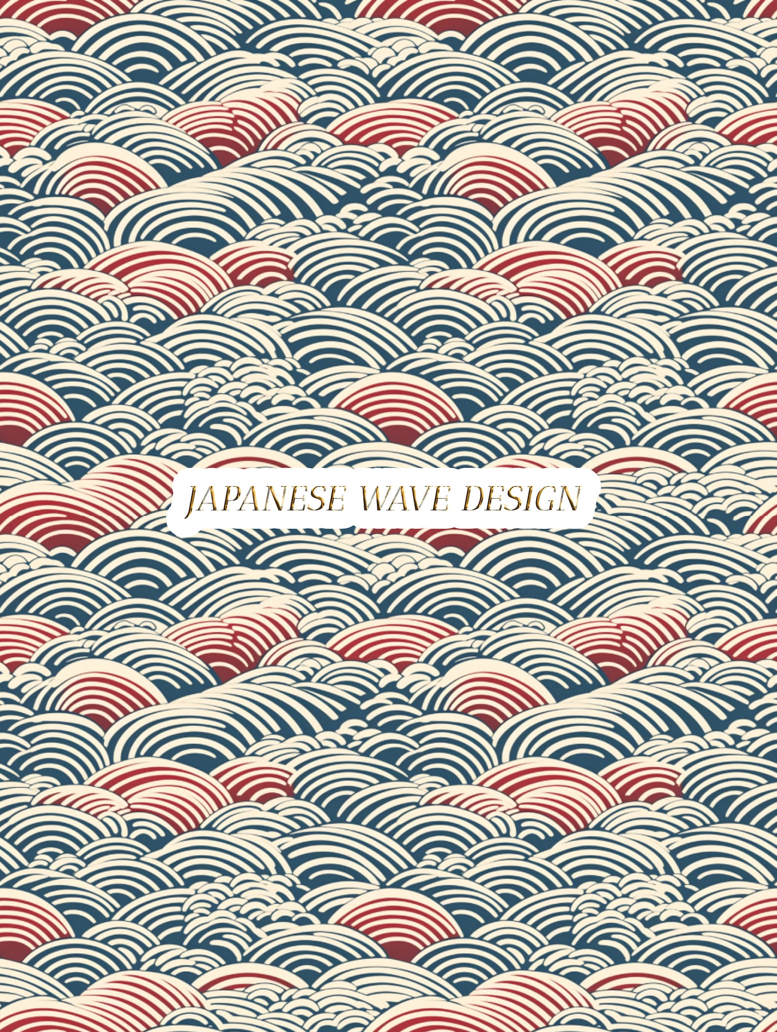 Japanese Wave Art | Wave Pattern | Ocean Wave Design | Japanese ...