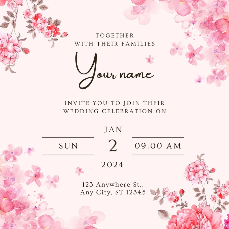 Invitation Card - Etsy