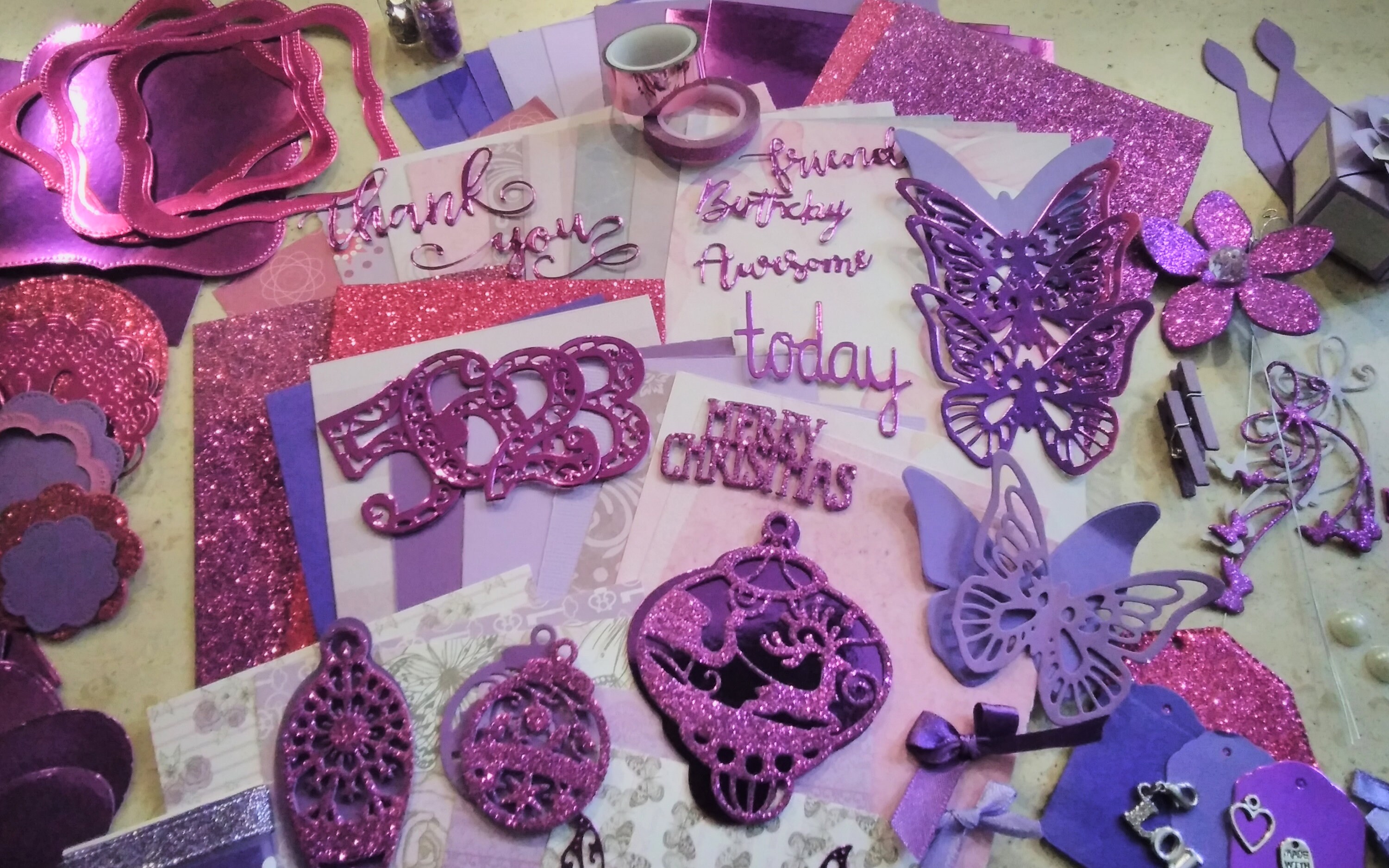 Mega Craft Bundle 150 Items Cards, Euphoria, Sentiments, Embellishments ...