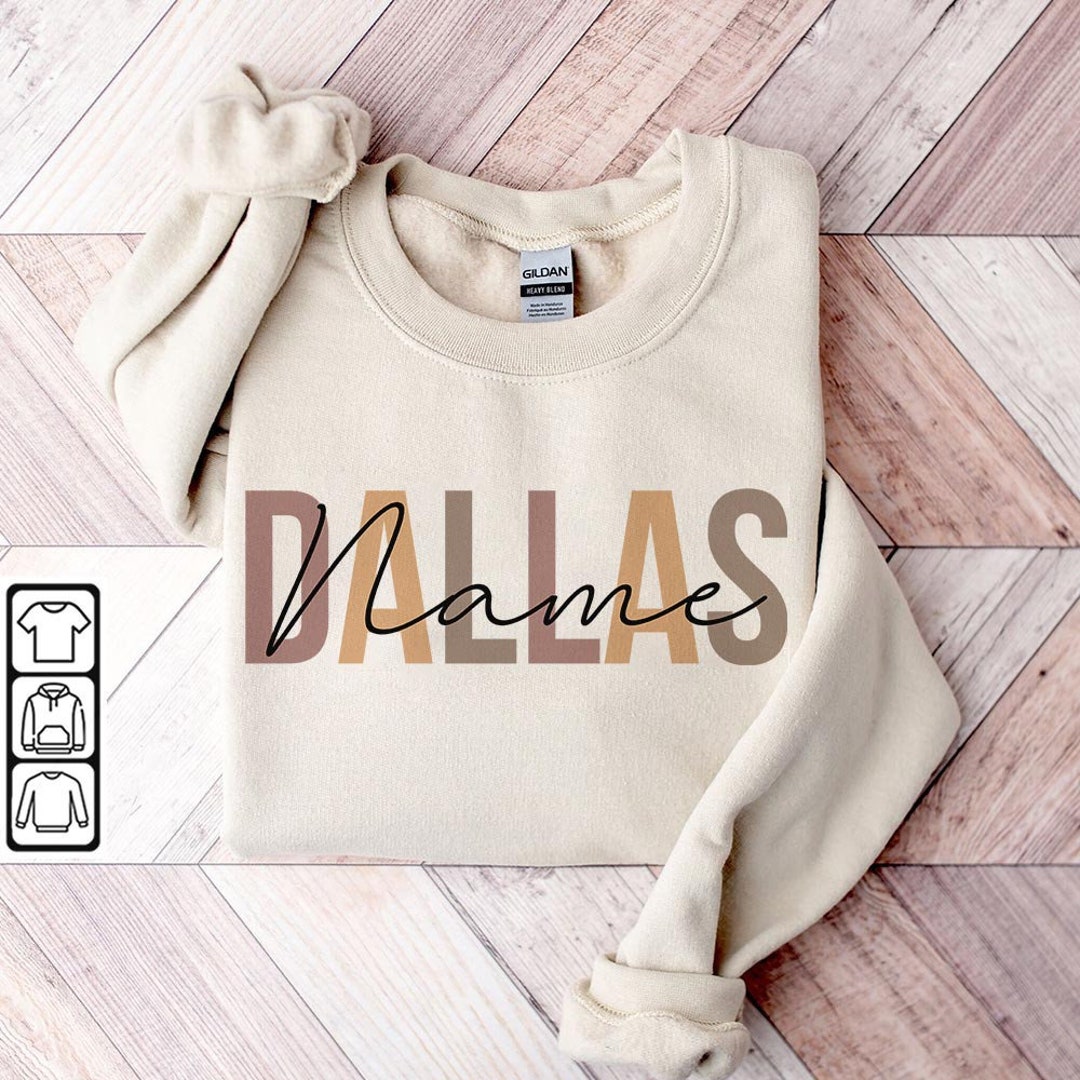 Personalized Dallas Sweatshirt 90s Merch Dallas State Custom - Etsy