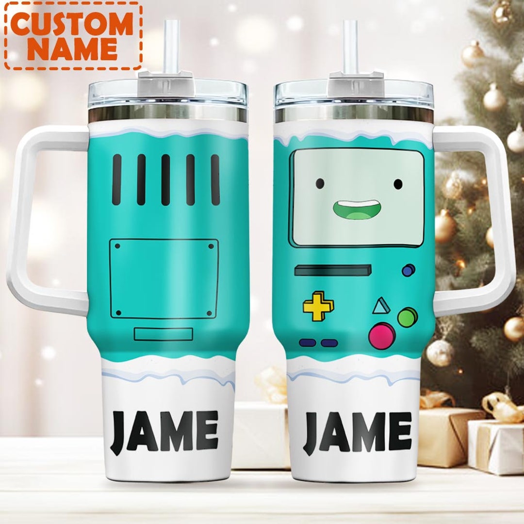 Custom BMO Adventure Time 40oz Stanley Tumbler Bmo Tumbler - Etsy