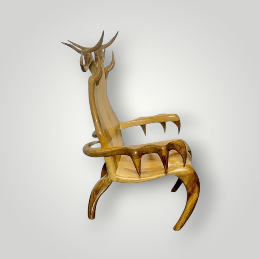 Buckhorn Chair, Throne Chair, Walnut Chair - Etsy