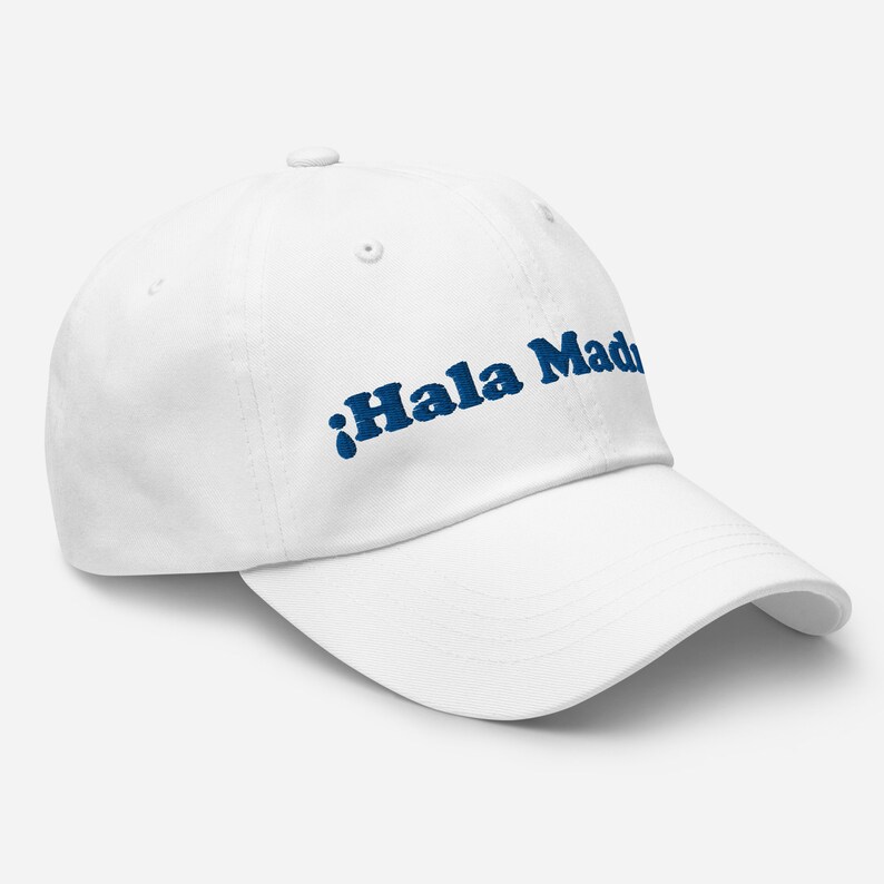 Classic 'hala Madrid' Embroidered Baseball Cap | Real Madrid Fan Hat ...