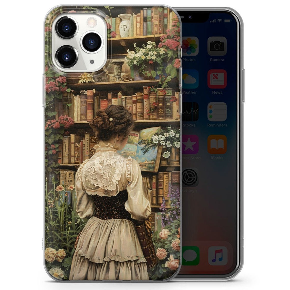 Renaissance Art Phone Case Cottage Core Phone Case BOOK LOVER Phone ...