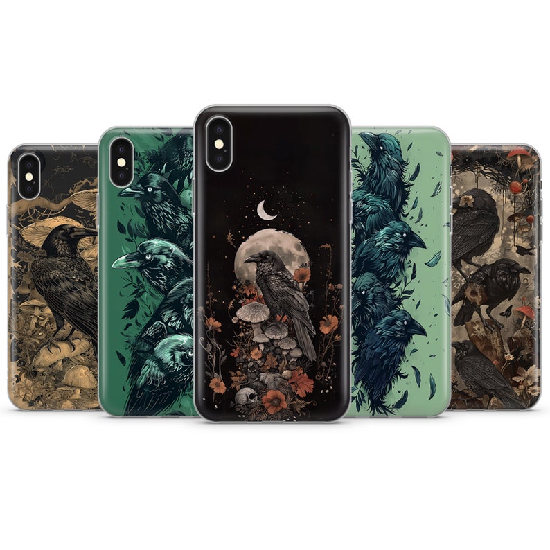 RAVEN Phone Case CROW Aesthetic Phone Case Cover for Pixel Samsung ...