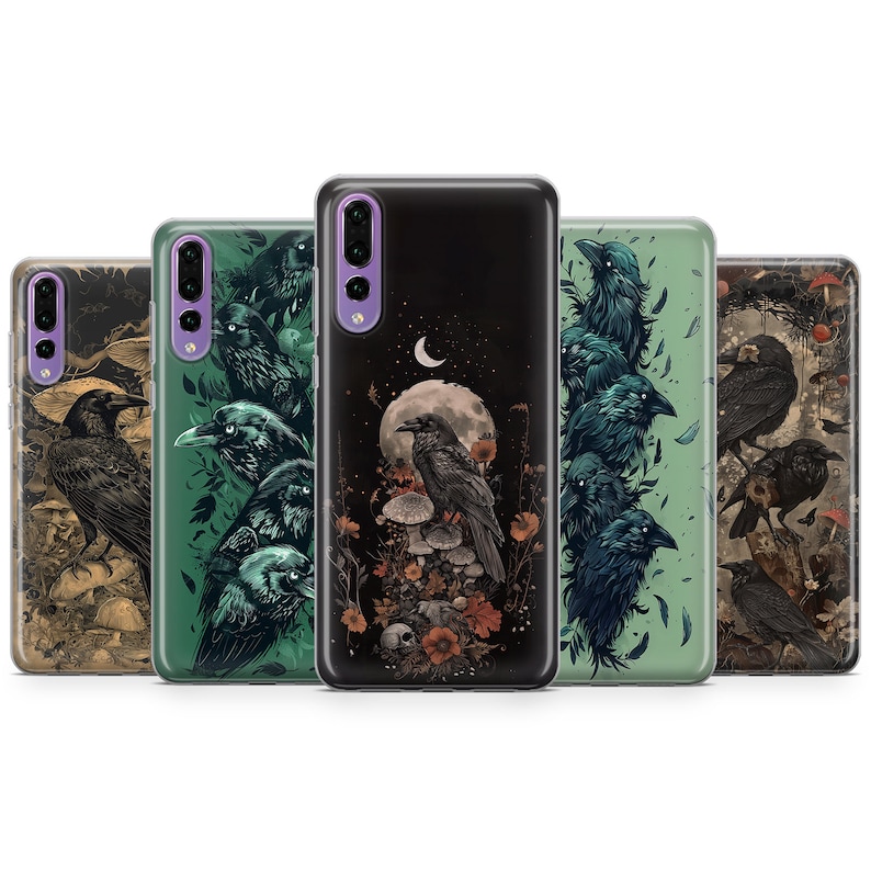 RAVEN Phone Case CROW Aesthetic Phone Case Cover for Pixel Samsung ...