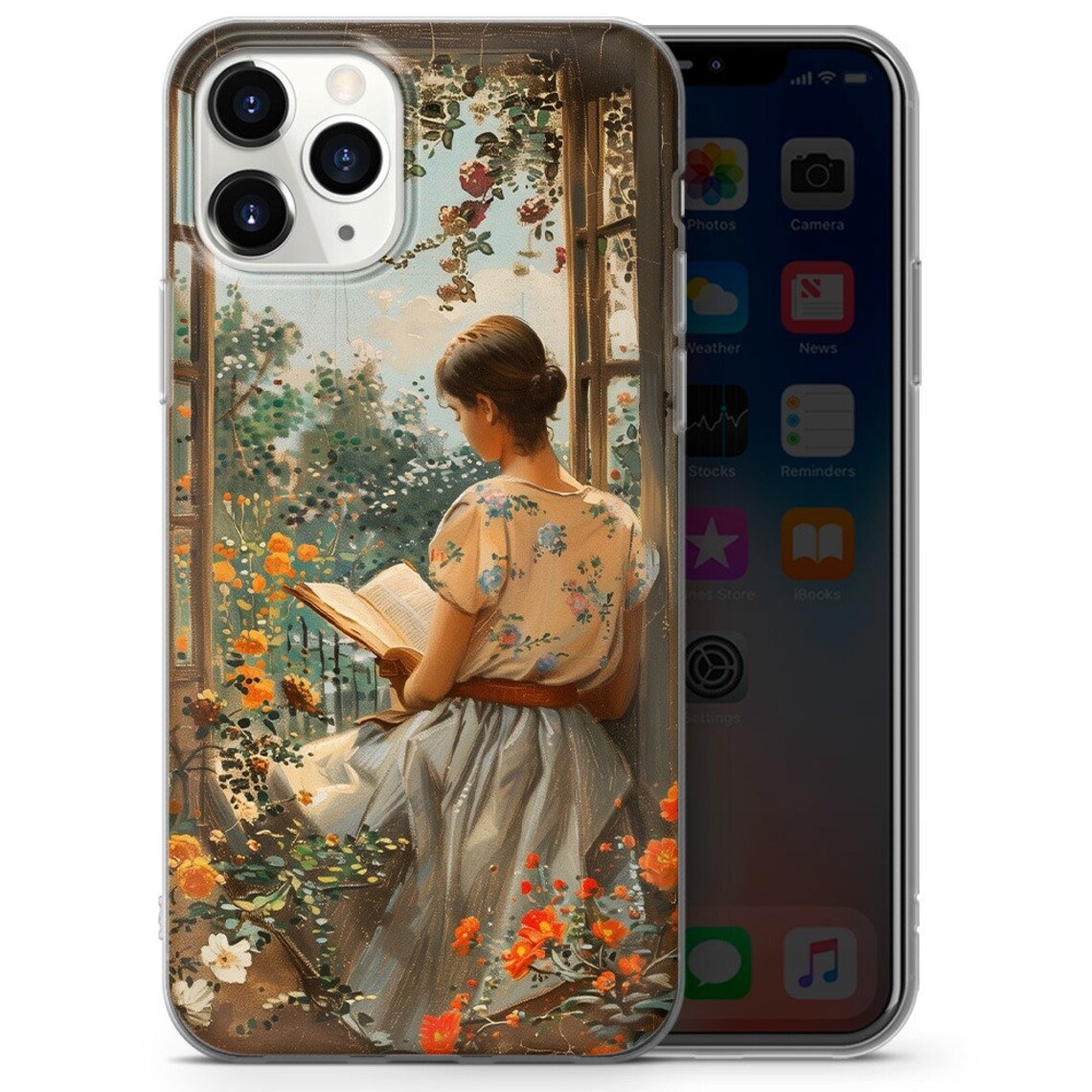 Renaissance Art Phone Case Cottage Core Phone Case BOOK LOVER Phone ...