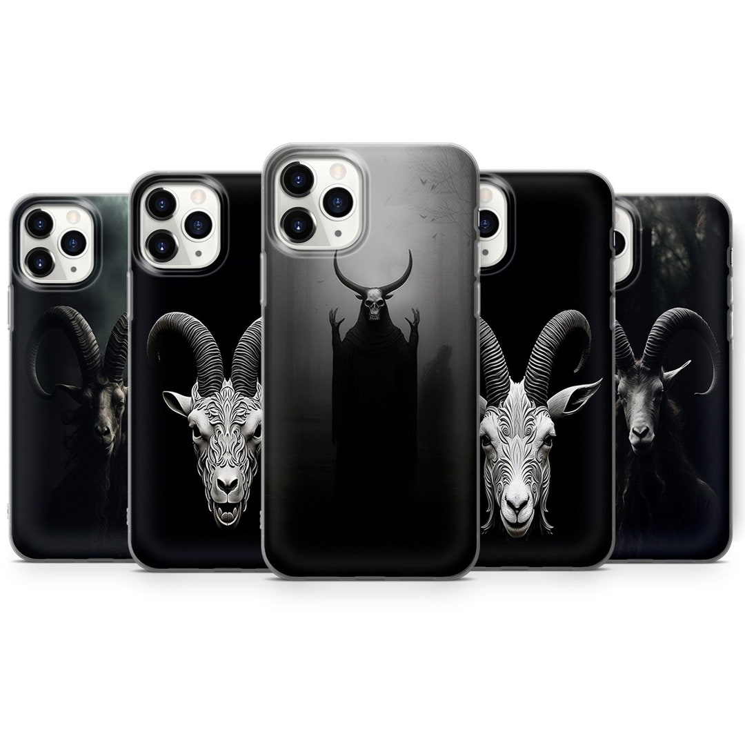 Baphomet Phone Case | Satanic Devil Art, Soft TPU Gel Cover - Etsy