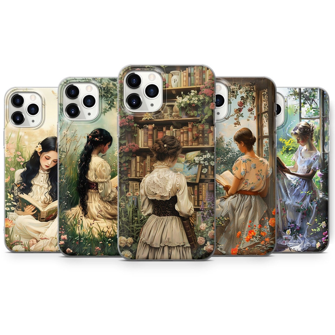 Renaissance Art Phone Case Cottage Core Phone Case BOOK LOVER Phone ...