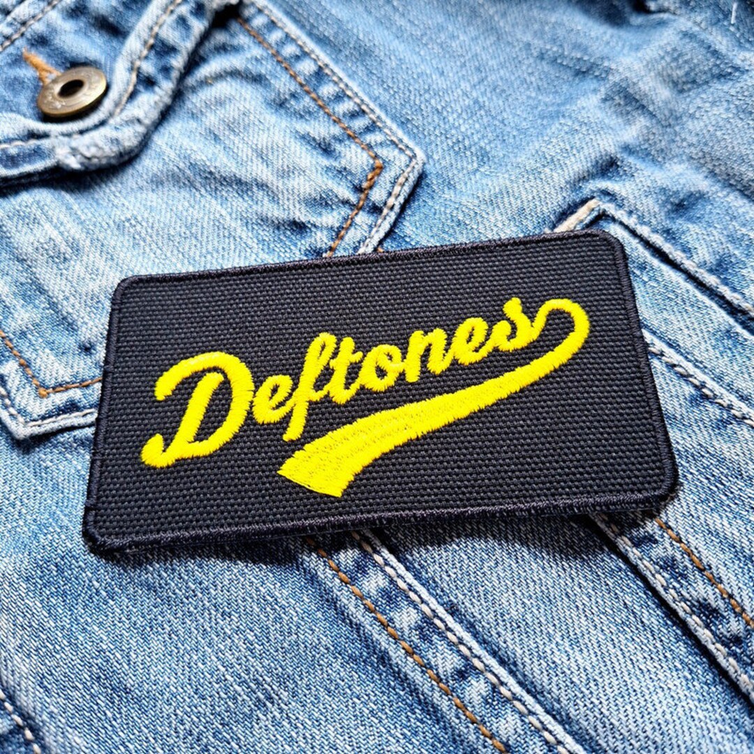Deftones Yellow Embroidered Patch Badge Applique Iron On - Etsy