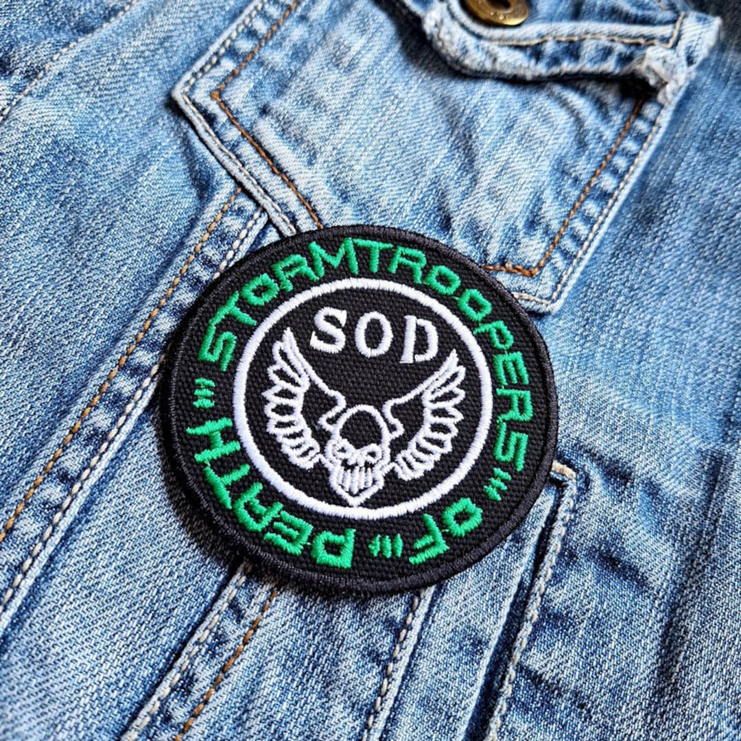 Sod Stormtroopers of Death Green Silver 383066 Embroidered - Etsy
