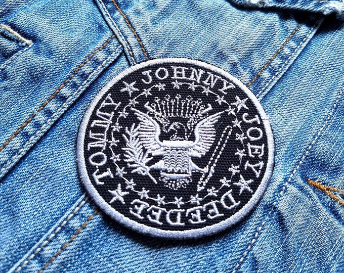 The Ramones Gold Seal Logo Patch Punk Rock Band Embroidered Iron on EG2 ...
