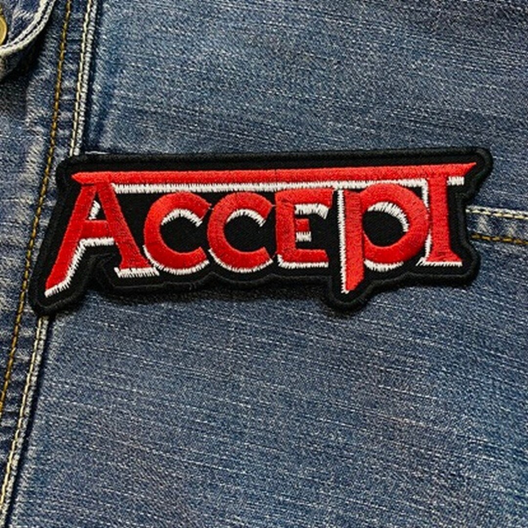 Accept Diamond Embroidered Patch Badge Applique Iron On - Etsy