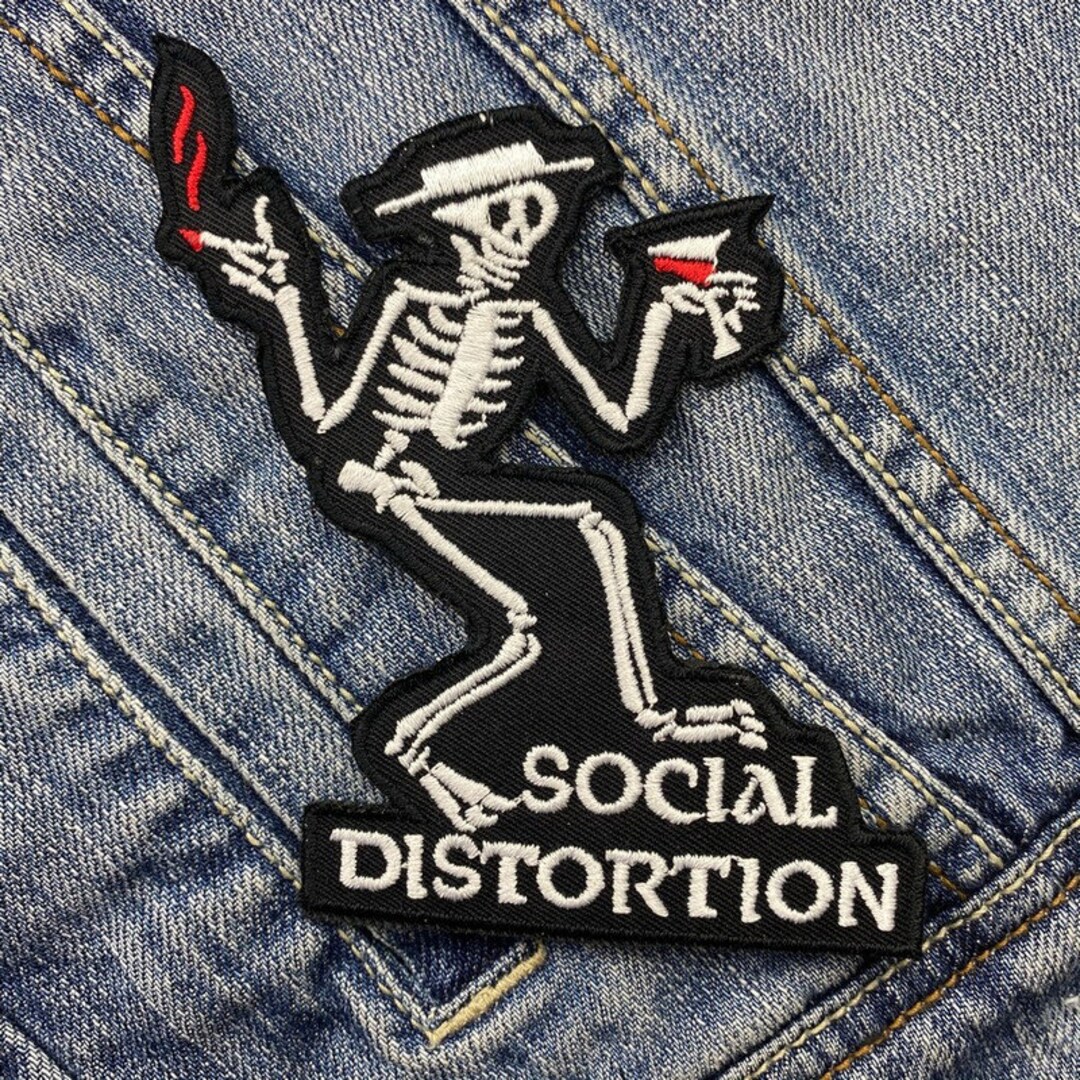 Social Distortion Embroidered Patch Badge Applique Iron On - Etsy
