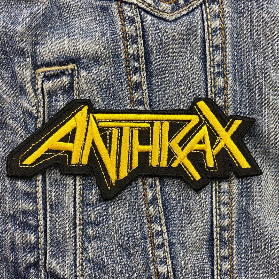 Anthrax Vertical Embroidered Patch Badge Applique Iron On - Etsy