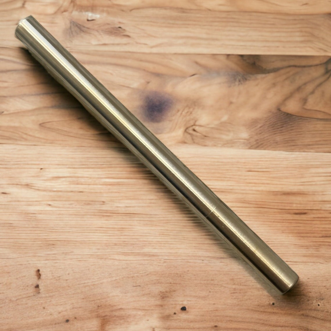 Brass Pen Matte Metal Finish Gel Ink Ballpoint Minimalist Design Gift ...