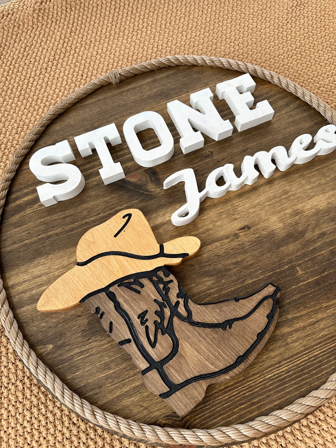 Cowboy Nursery Sign, Rodeo Nursery Sign, Western Nursery Decor, Baby ...