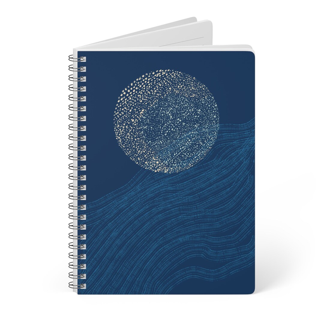 A5 Notebook & Bullet Journal Lined / Dot Grid Spiral Notepad Student ...