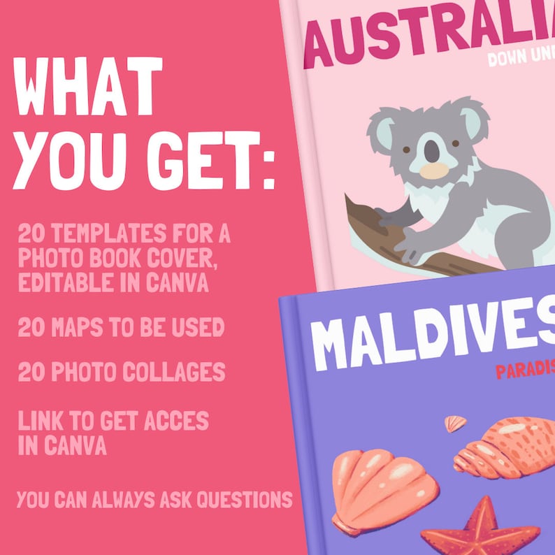 20 Editable Photobook Covers - Etsy