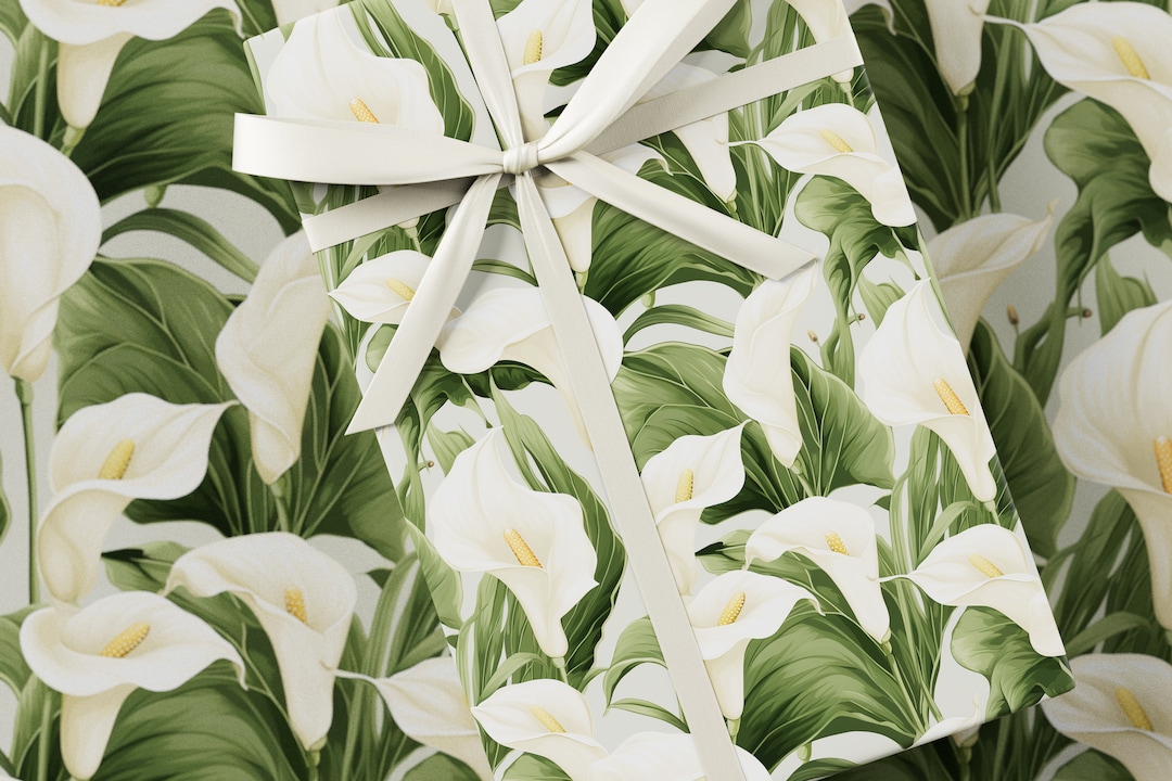 Lily Wrapping Paper - Premium Gift Wrap, Floral Collection, Flowers ...