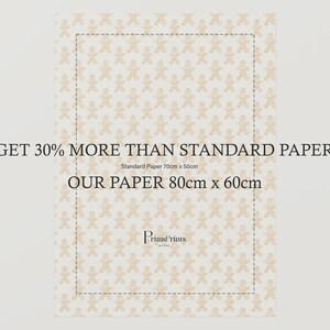 Gingerbread Wrapping Paper - Premium Gift Wrap, Christmas Collection ...