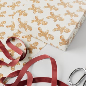 Gingerbread Wrapping Paper - Premium Gift Wrap, Christmas Collection ...
