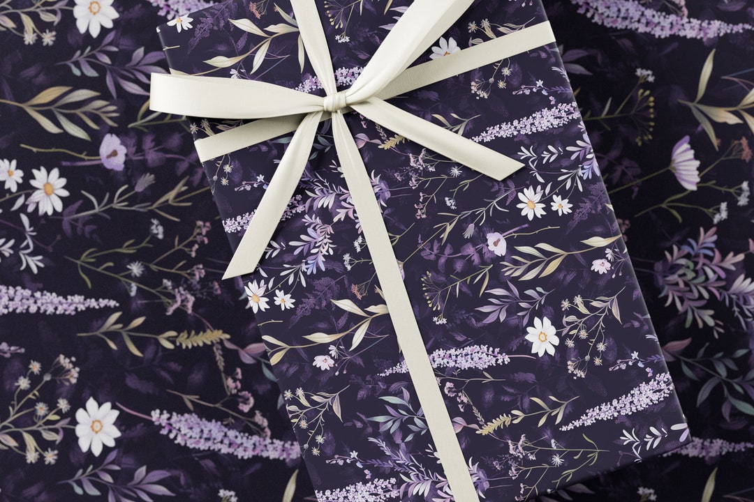 Lavender Flower Wrapping Paper - Summer Collection, Premium Gift Wrap ...