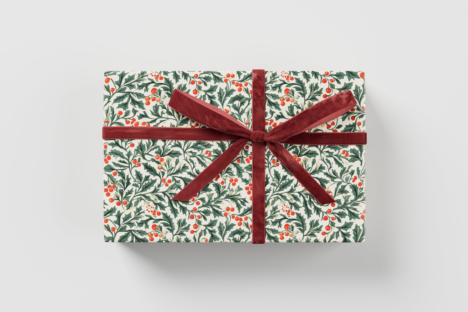 Ivy Wrapping Paper Christmas Collection, William Morris Inspired ...