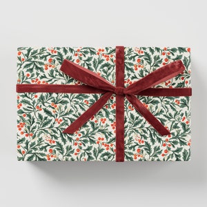 Ivy Wrapping Paper Christmas Collection, William Morris Inspired ...
