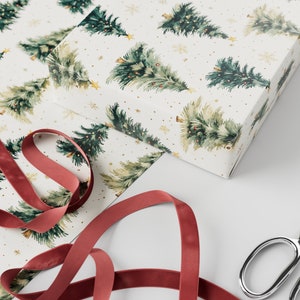 Christmas Tree Wrapping Paper - Premium Gift Wrap, Christmas Collection ...
