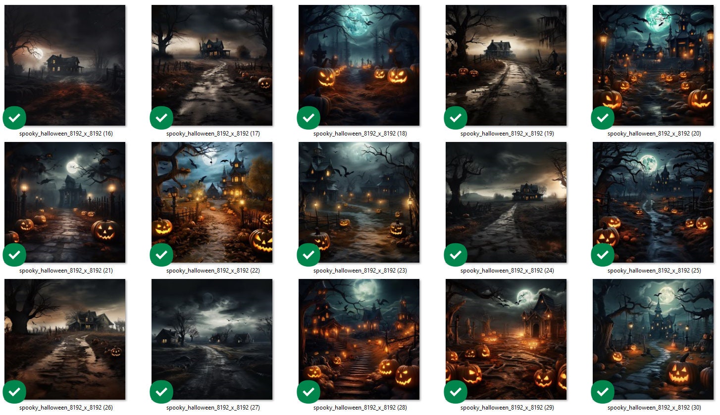 55 X Spooky Halloween Digital Backdrops, Backdrops for Kids, Digital ...