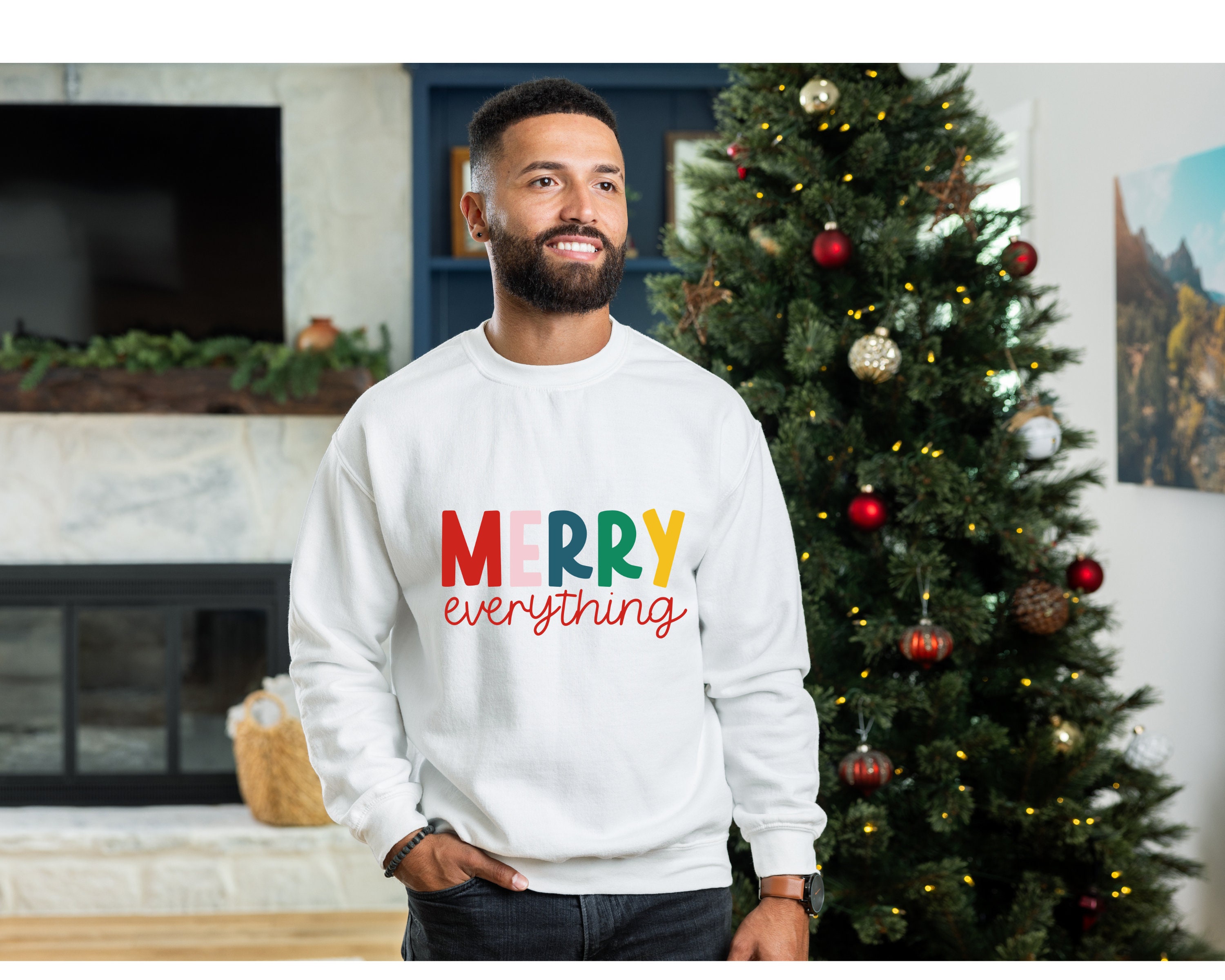 Merry Christmas Sweatshirt, Christmas Shirts, Cute Winter Sweater ...