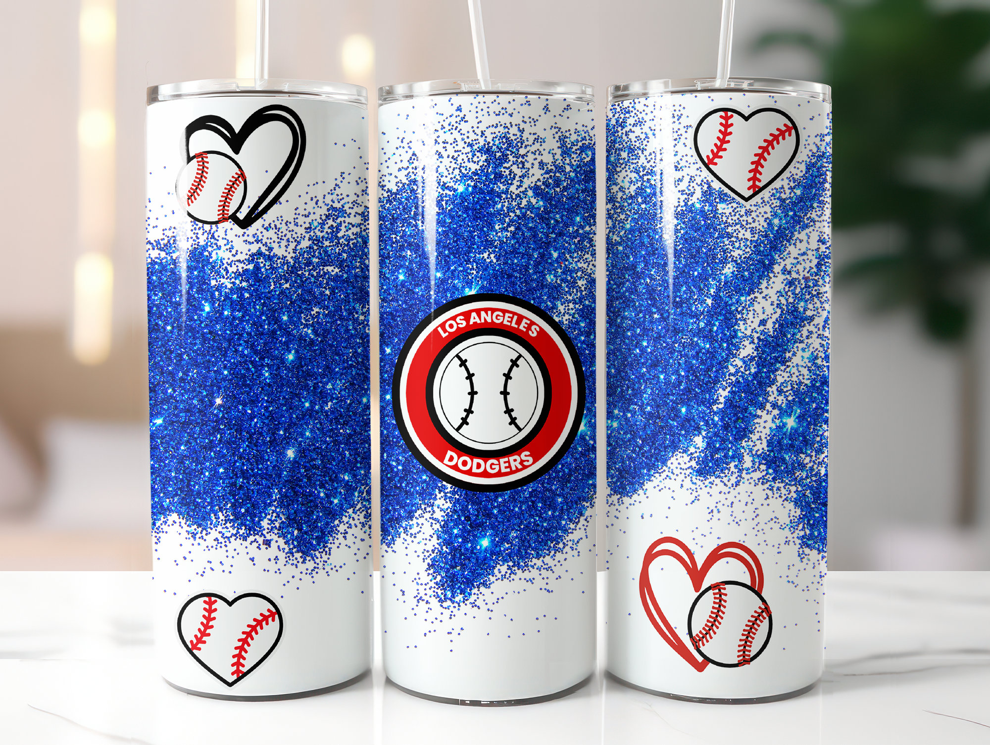 Dodgers Tumbler Wrap Sublimation, 20oz Skinny Tumbler Sublimation ...