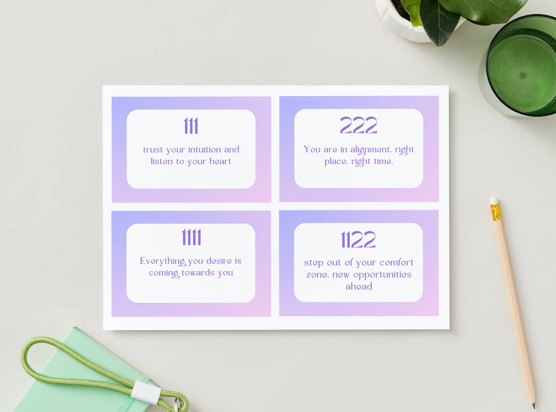 36 Printable Daily Angel Number Synchronicity Manifestation - Etsy