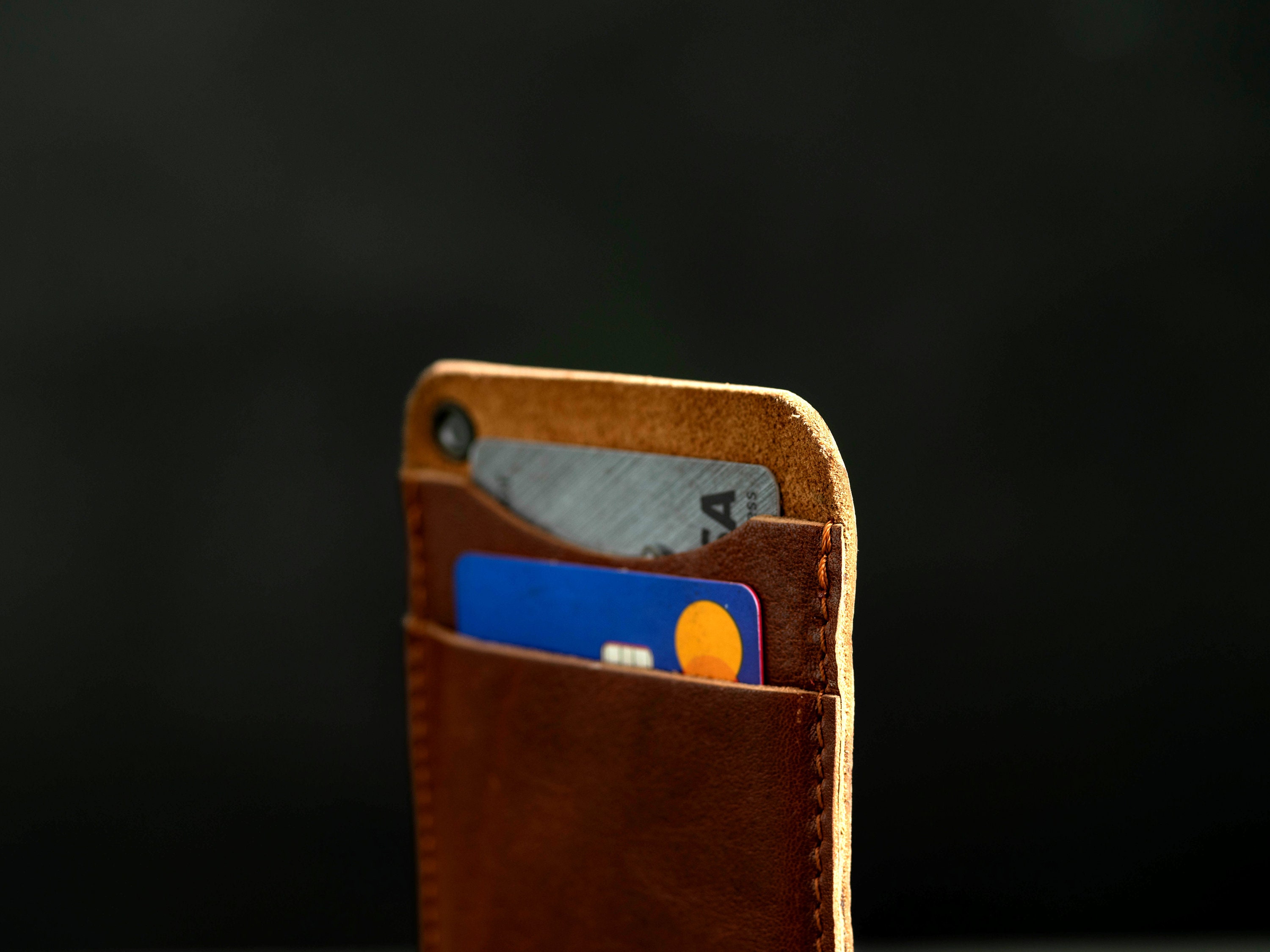 Slim Wallet Pocket Card Holder, Minimalist Leather Wallet, Business ...