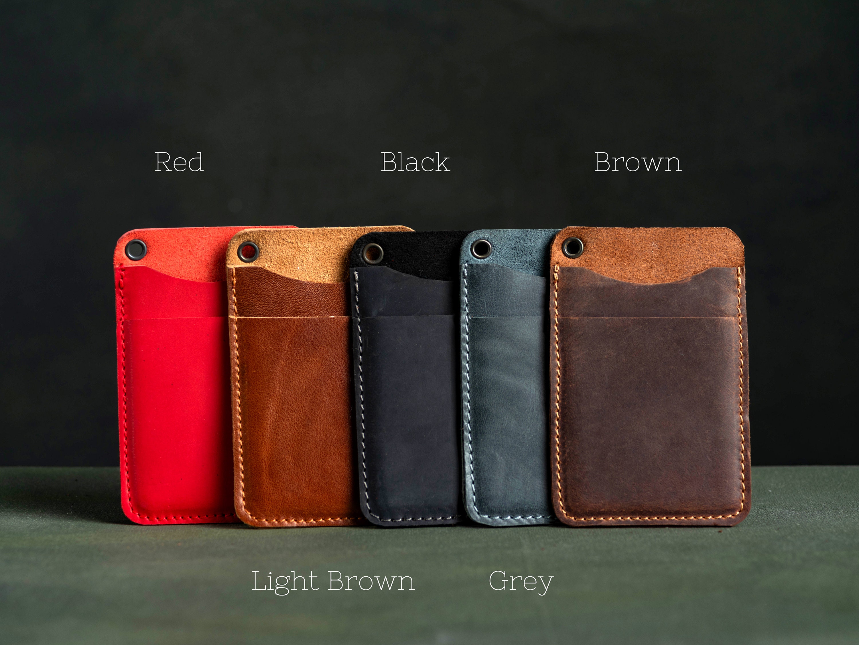 Slim Wallet Pocket Card Holder, Minimalist Leather Wallet, Business ...