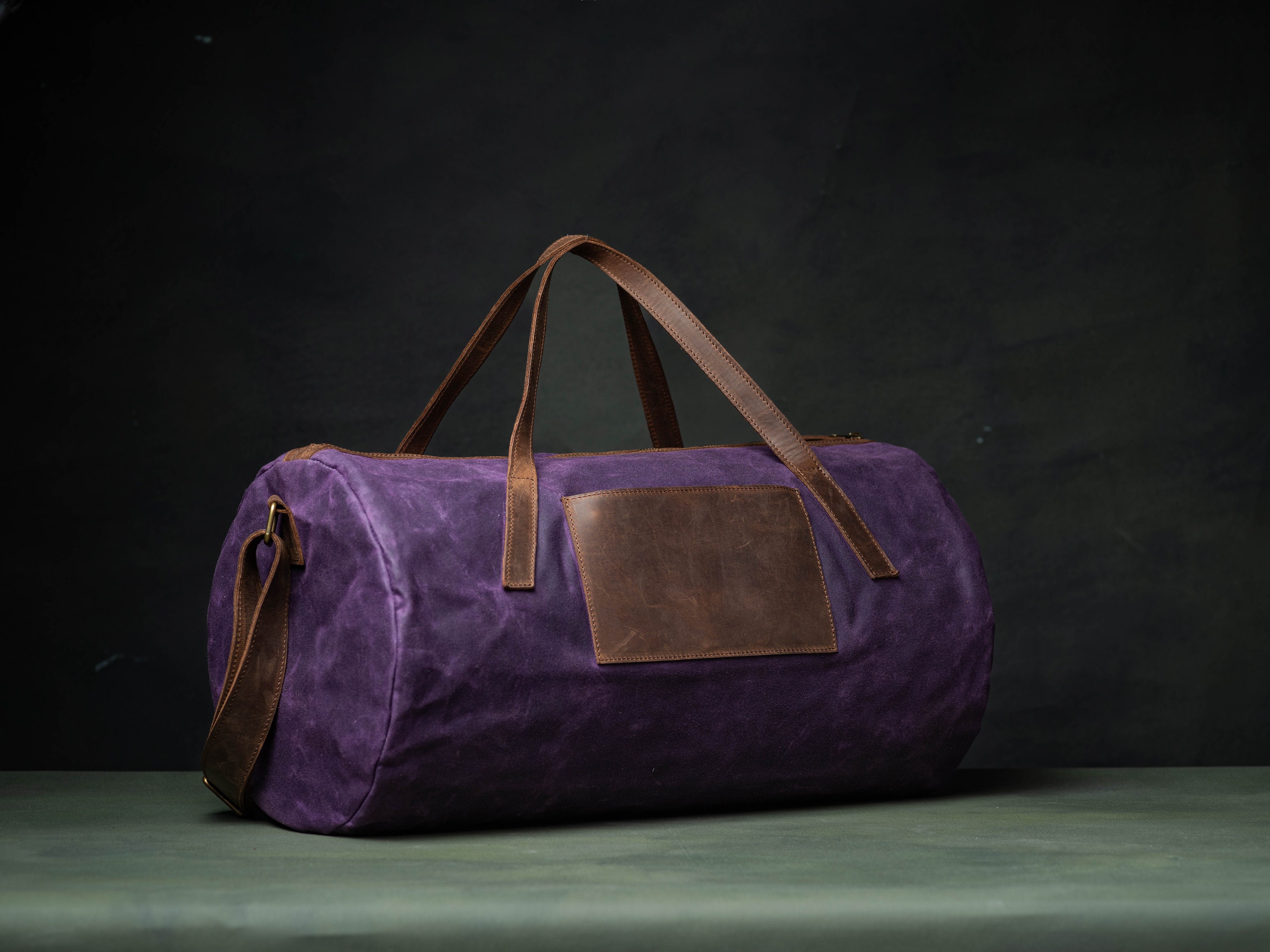 Purple Travel Bag, Weekender Bag, Cabin Bag, Personalized Luggage ...