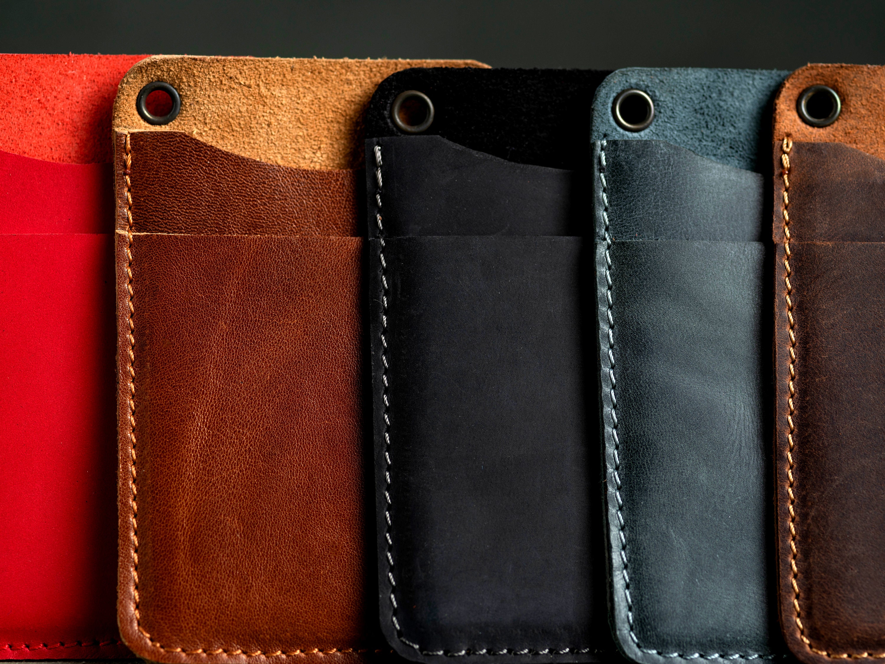 Slim Wallet Pocket Card Holder, Minimalist Leather Wallet, Business ...