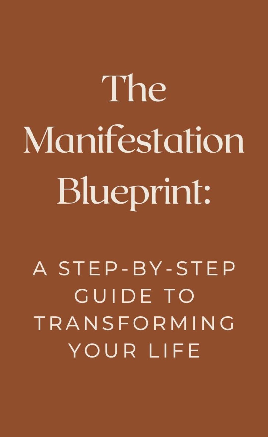 The Manifestation Blueprint: Law of Attraction | Self Help Guide | Step ...
