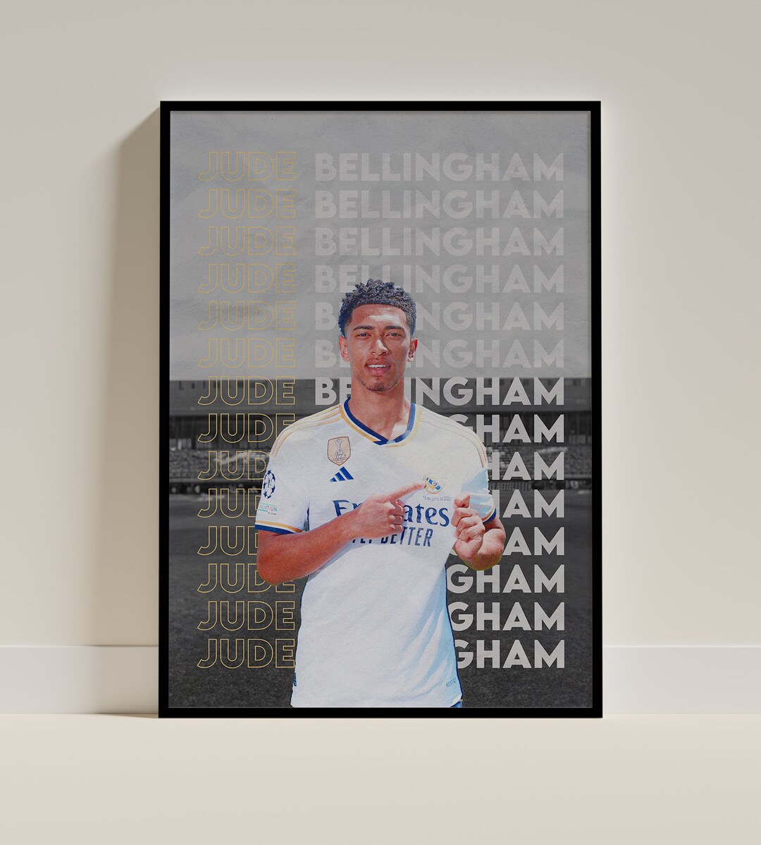 Custom Sports Poster of Jude Bellingham, Unframed A4/A3/A2, Wall Art ...