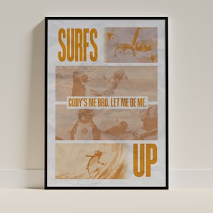 Movie Print of Surf's Up, Unframed A4/A3/A2, Wall Art, Home Poster ...
