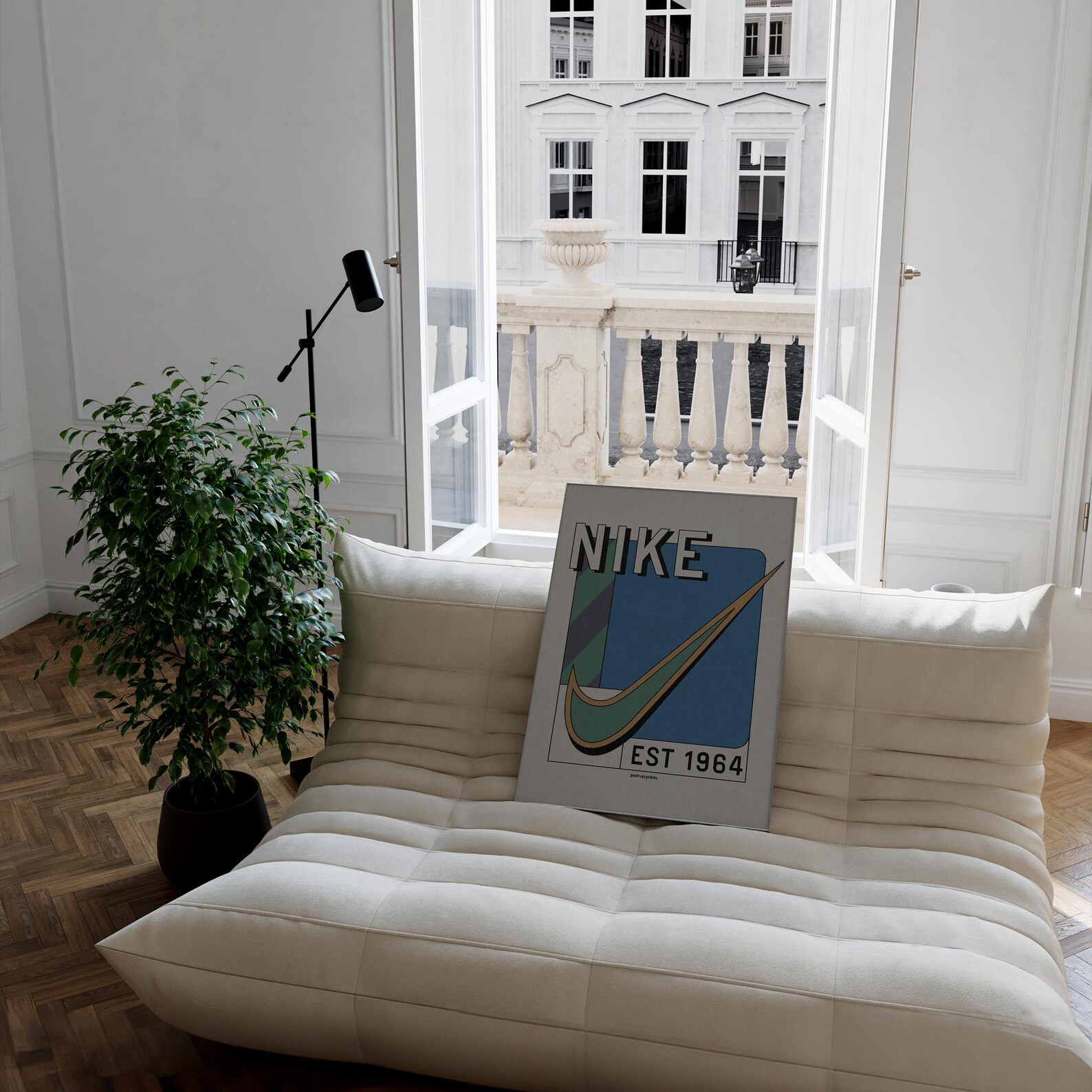 Vintage Nike Poster, Retro Sports Wall Art, Classic Sneaker Decor ...