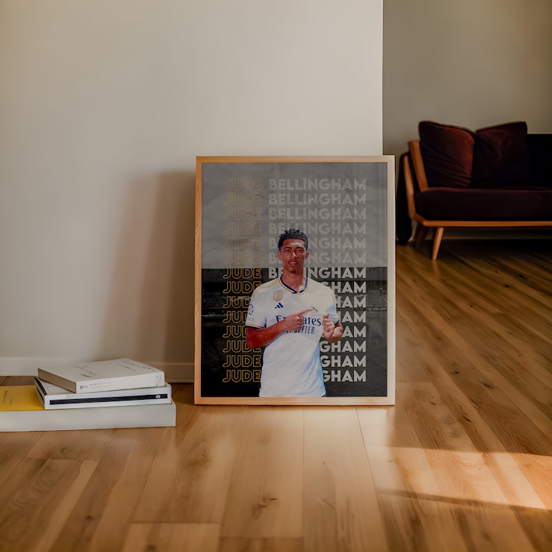 Custom Sports Poster of Jude Bellingham, Unframed A4/A3/A2, Wall Art ...