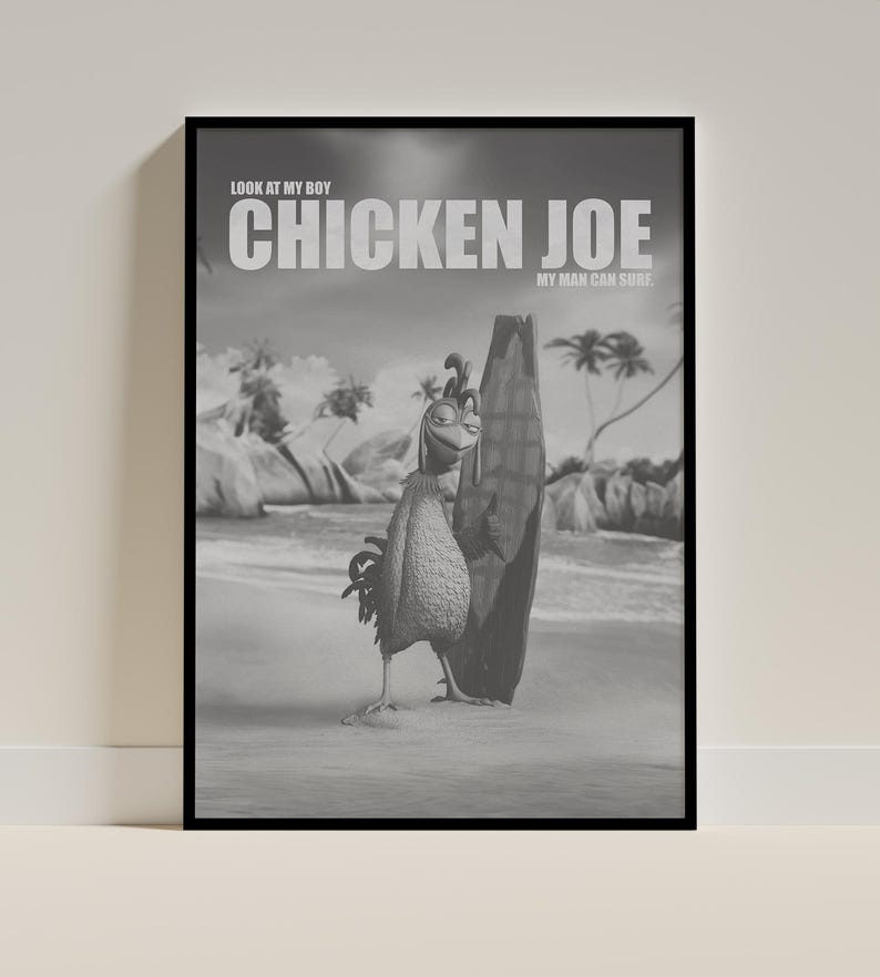 Surfs up Chicken Joe Animated Movie Wall Bedroom Art Poster Movie ...