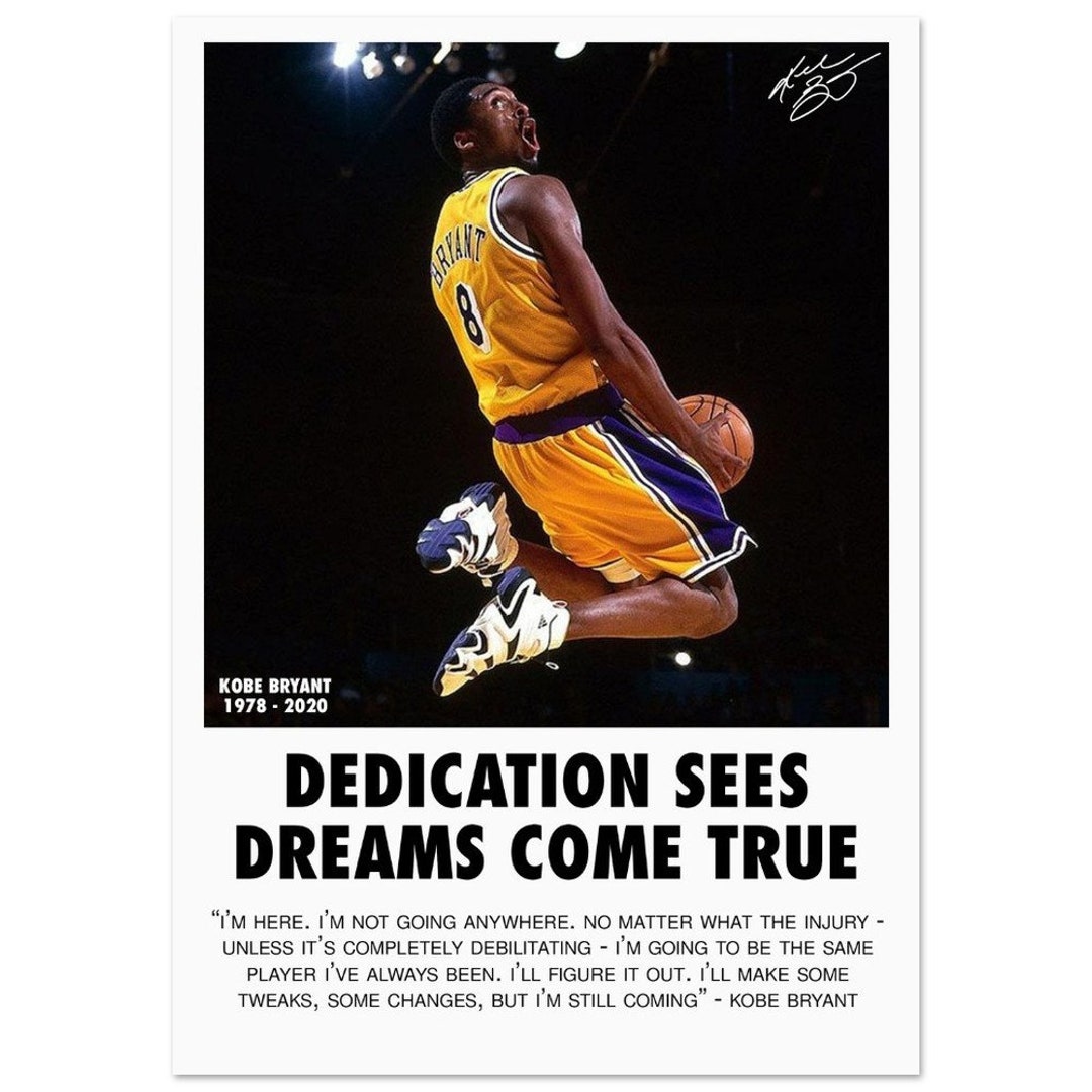 Custom Sports Poster of Kobe Bryant Unframed A4/A3/A2 Wall - Etsy