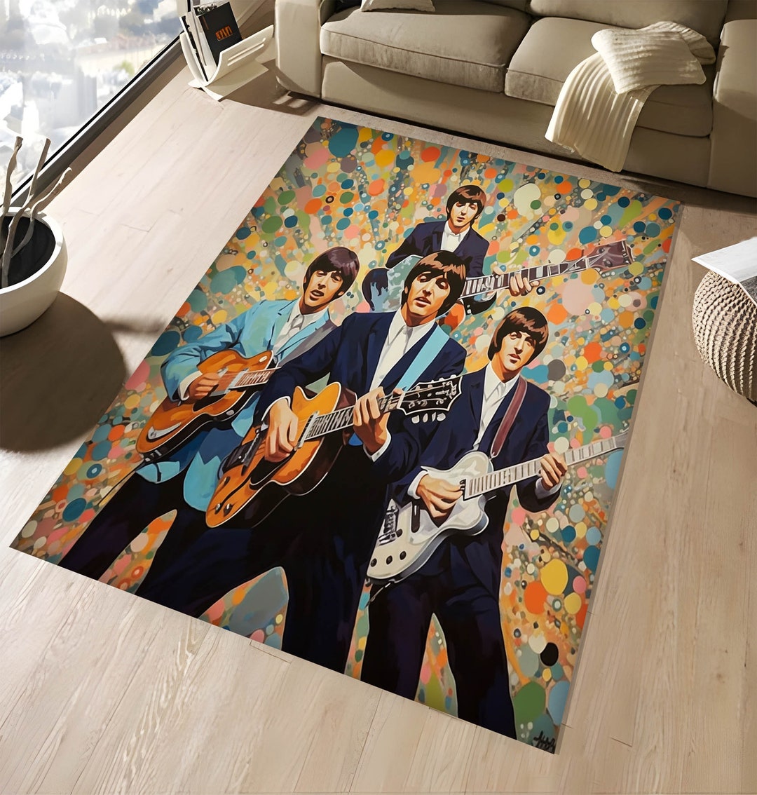 The Beatles the Beatles Rug Music Patterned Rug Retro Music - Etsy