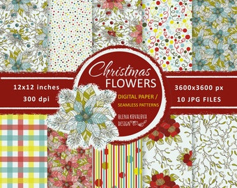 Printable Christmas Greeting Digital Card 5x7 Blank Interior - Etsy