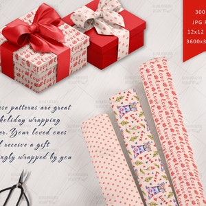 Valentine Bunny Digital Papers, Watercolor Seamless Patterns Full of ...