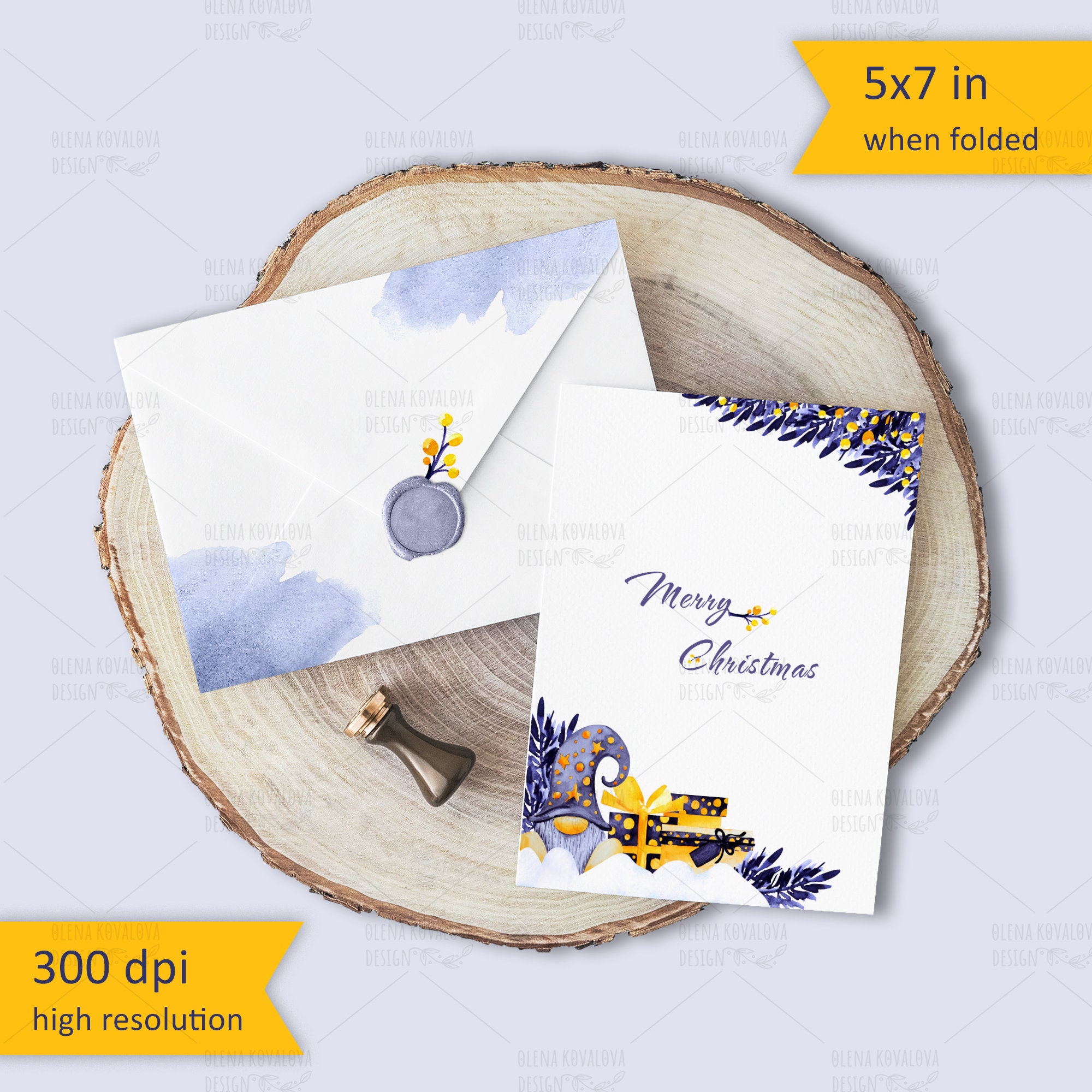 Christmas Gnome With Gift Boxes Printable Folded Card – Adorable ...